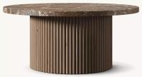 China Customizable Modern Side Table with Sintered Stone Top 500mm Diameter for Living Room for sale