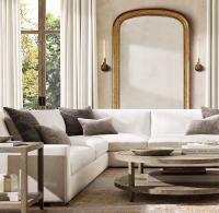 China Customizable Modern Round Coffee Table with Wood Top Stainless Steel Base for Living Room for sale