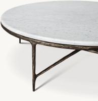 China Custom Size Modern Coffee Table Stainless Steel Ceramic Top 1200mm Living Room Furniture for sale