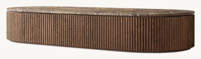 China Modern Rectangle Coffee Table Set Stainless Steel Sintered Stone Top 1300mm 1600mm 1900mm Custom Sizes for sale
