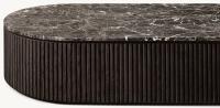China Modern Rectangle Coffee Table Set Stainless Steel Sintered Stone Top 1300mm 1600mm 1900mm Custom Sizes for sale