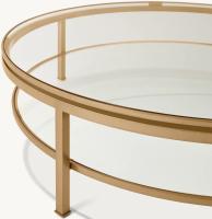 China Customizable Stainless Steel Coffee Table 1300x600x450mm Modern Living Room Furniture for sale