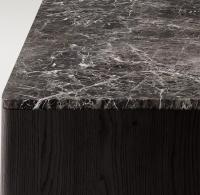 China Modern Rectangle Coffee Table Stainless Steel Sintered Stone Top 1300x600x450mm Custom Size for sale