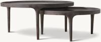 China Modern Modular Coffee Table Set Stainless Steel Sintered Stone Top 900mm 1200mm Custom Size for sale
