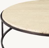 China Modern Stainless Steel Round Coffee Table 900mm 1200mm 1500mm Custom Sizes Available for Living Room for sale