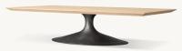 China Modern Rectangle Coffee Table with Sintered Stone Top Customizable Sizes 1200x600x450mm for sale