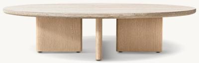 China Modern Stainless Steel Coffee Table with Sintered Stone Top 900mm 1200mm 1500mm for sale