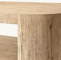 China Modern Rectangle Coffee Table 1200x600x450mm Wood Top Sintered Stone Base Living Room Furniture for sale