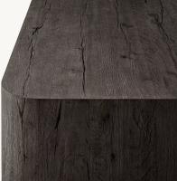 China Modern Rectangle Coffee Table 1200x600x450mm Wood Top Sintered Stone Base Living Room Furniture for sale