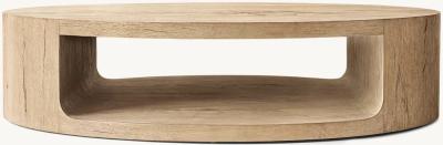 China Modern Rectangle Coffee Table with Sintered Stone Base Wood Top 900 1200 1500mm for sale