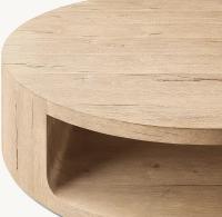 China Modern Rectangle Coffee Table with Sintered Stone Base Wood Top 900 1200 1500mm for sale