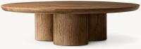 China Modern Rectangle Coffee Table with Wood Top and Sintered Stone Base 1000-1500mm for sale