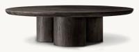 China Modern Rectangle Coffee Table with Wood Top and Sintered Stone Base 1000-1500mm for sale