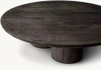 China Modern Rectangle Coffee Table with Wood Top and Sintered Stone Base 1000-1500mm for sale