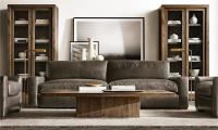 China Modern Rectangle Coffee Table 1200mm Stainless Steel Sintered Stone Top Customizable Size Living Room Furniture for sale