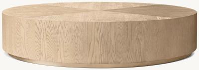 China Modern Round Coffee Table Set for Living Room 900 1200 1500mm Sintered Stone Top for sale