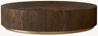 China Modern Round Coffee Table Set for Living Room 900 1200 1500mm Sintered Stone Top for sale