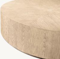 China Modern Round Coffee Table Set for Living Room 900 1200 1500mm Sintered Stone Top for sale