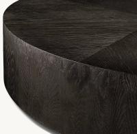 China Modern Round Coffee Table Set for Living Room 900 1200 1500mm Sintered Stone Top for sale