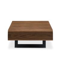 China Modern Light Luxury Solid Wood Coffee Table 4720x2750x1180mm Stainless Steel Base for sale