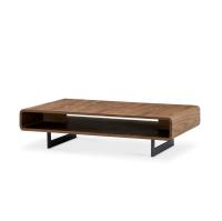 China Modern Light Luxury Solid Wood Coffee Table 4720x2750x1180mm Stainless Steel Base for sale