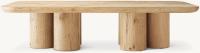 China Modern Light Luxury Solid Wood Coffee Table 1200mm 1500mm 1700mm Stainless Steel Sintered Stone Top for sale