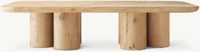 China Modern Light Luxury Solid Wood Coffee Table 1200mm 1500mm 1700mm Stainless Steel Sintered Stone Top for sale