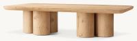 China Modern Light Luxury Solid Wood Coffee Table 1200mm 1500mm 1700mm Stainless Steel Sintered Stone Top for sale