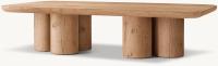China Modern Light Luxury Solid Wood Coffee Table 1200mm 1500mm 1700mm Stainless Steel Sintered Stone Top for sale