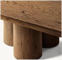 China Modern Light Luxury Solid Wood Coffee Table 1200mm 1500mm 1700mm Stainless Steel Sintered Stone Top for sale