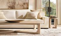 China Living Room Modern Solid Wood Coffee Table Customized Lightweight 450mm for sale