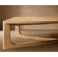China Living Room Modern Solid Wood Coffee Table Customized Lightweight 450mm for sale