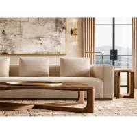 China Living Room Modern Solid Wood Coffee Table Customized Lightweight 450mm for sale