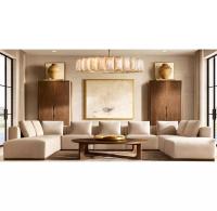 China Modern Solid Wood Round Coffee Table 300mm Height Stainless Steel Base Living Room Furniture for sale