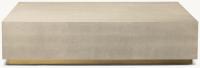 China Modern Light Luxury Square Wooden Coffee Table 1500x800x450mm Customizable for High End Living Room for sale