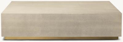 China Modern Light Luxury Square Wooden Coffee Table 1500x800x450mm Customizable for High End Living Room for sale