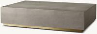 China Modern Light Luxury Square Wooden Coffee Table 1500x800x450mm Customizable for High End Living Room for sale