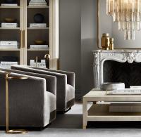 China Modern Stainless Steel Sintered Stone Coffee Table 1500x800x450 mm Living Room Furniture for sale