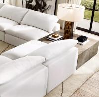 China Modern Sintered Stone Coffee Table 450mm Height with Stainless Steel Base - 1500×800mm & 1700×1000mm Sizes for sale