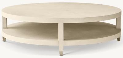 China Modern Luxury Coffee Table 900mm 1200mm 1500mm Diameter with Stainless Steel Base and Premium Surface Options for sale