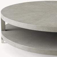China Modern Luxury Coffee Table 900mm 1200mm 1500mm Diameter with Stainless Steel Base and Premium Surface Options for sale