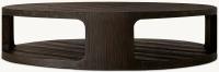 China Modern Light Luxury Solid Wood Coffee Table 1000x1000x450mm Stainless Steel Base for sale