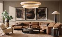 China Modern Light Luxury Solid Wood Coffee Table 1000x1000x450mm Stainless Steel Base for sale