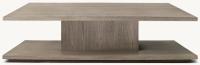China Modern Wood Top Coffee Table 1000x1000x450mm Stainless Steel Base Living Room Furniture for sale