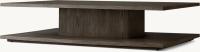 China Modern Wood Top Coffee Table 1000x1000x450mm Stainless Steel Base Living Room Furniture for sale
