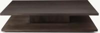 China Modern Wood Top Coffee Table 1000x1000x450mm Stainless Steel Base Living Room Furniture for sale