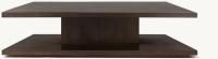 China Modern Wood Top Coffee Table 1000x1000x450mm Stainless Steel Base Living Room Furniture for sale