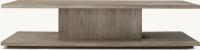China Modern Coffee Table 1200x600x450mm Wood Top Stainless Steel Base Customizable for sale