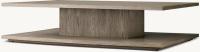 China Modern Coffee Table 1200x600x450mm Wood Top Stainless Steel Base Customizable for sale