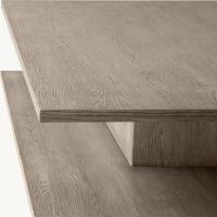 China Modern Coffee Table 1200x600x450mm Wood Top Stainless Steel Base Customizable for sale